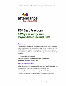 PBJ Best Practices – B4 Time Workforce Solutions