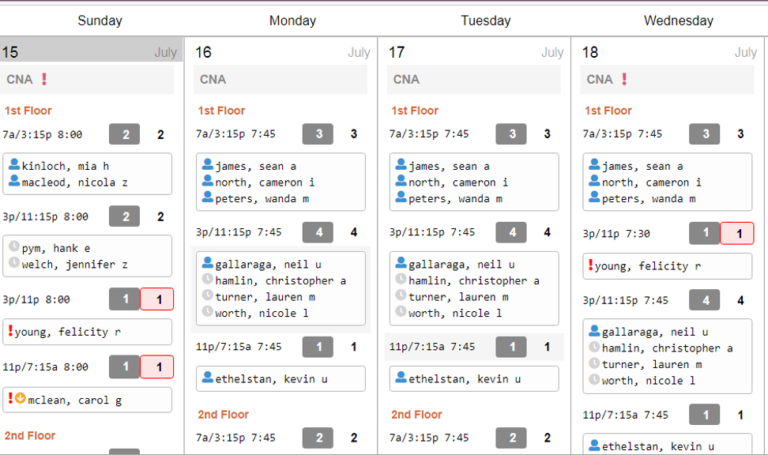 Visual Scheduling – B4 Time Workforce Solutions